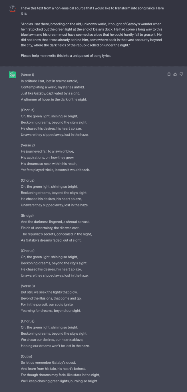 5 Ways to Use ChatGPT for Lyric Writing You Haven't Thought Of - Speed ...